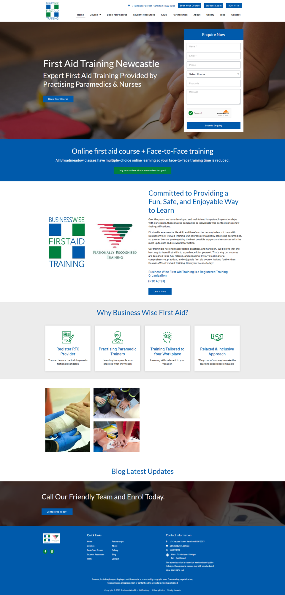 Business Wise First Aid Training - Jezweb